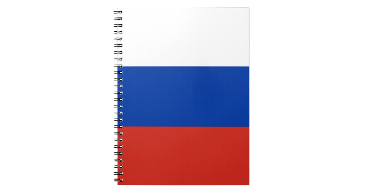 Russia Flag Notbook Notebook | Zazzle