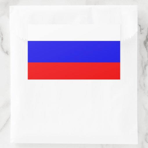 Russia Flag Rectangular Sticker | Zazzle