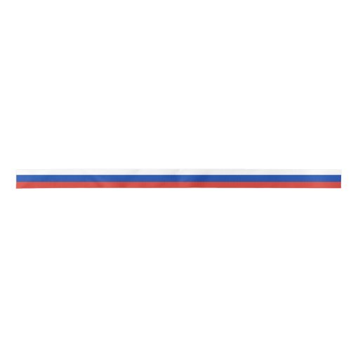 Russia Flag Satin Ribbon | Zazzle