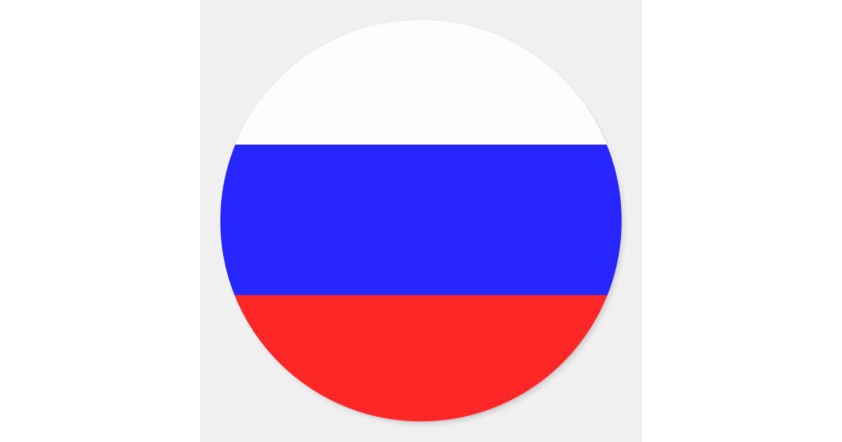 Russia Flag Sticker | Zazzle