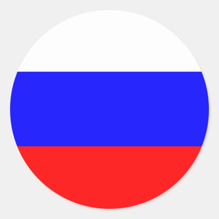 Russia Flag Sticker | Zazzle.com