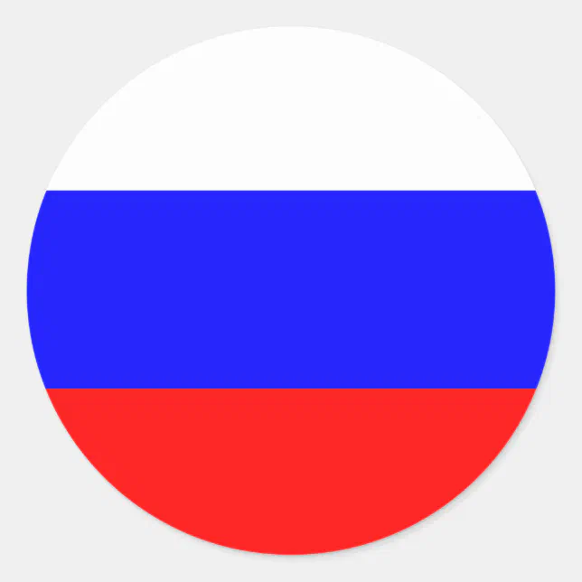 Russia Flag Sticker | Zazzle