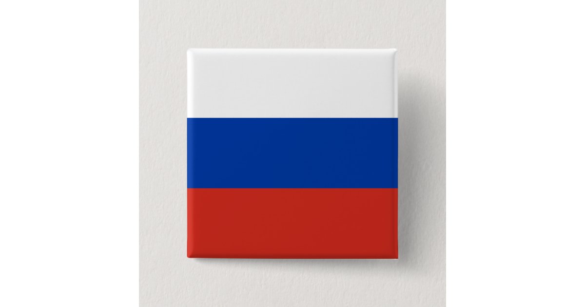 Russia (Russian) Flag Button | Zazzle
