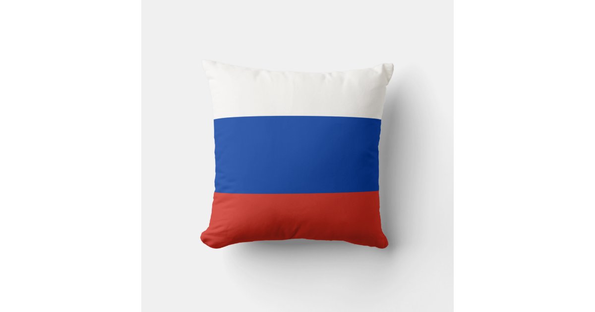 Russia (Russian) Flag Throw Pillow | Zazzle