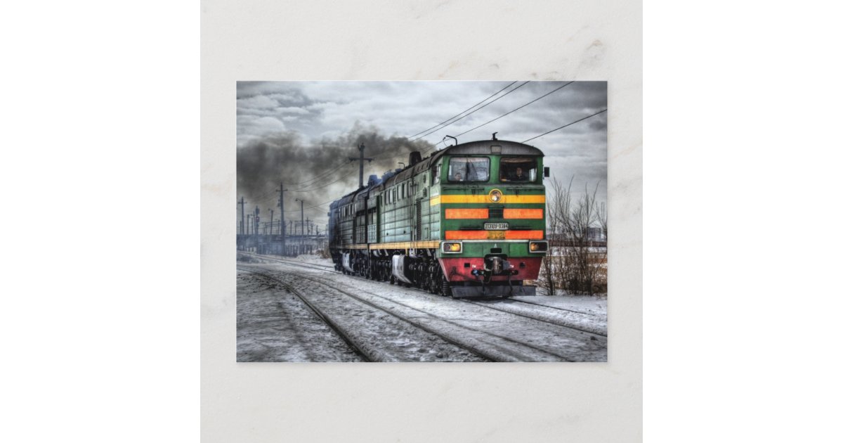 Russia Train Locomotive Postcard | Zazzle