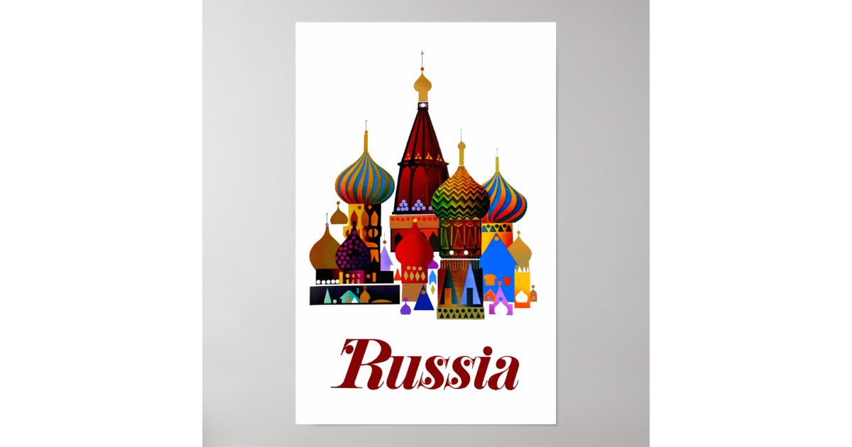 Russia travel poster | Zazzle.com