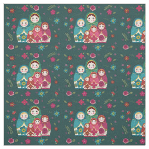 Iconic Russian Imaages Fabric | Zazzle