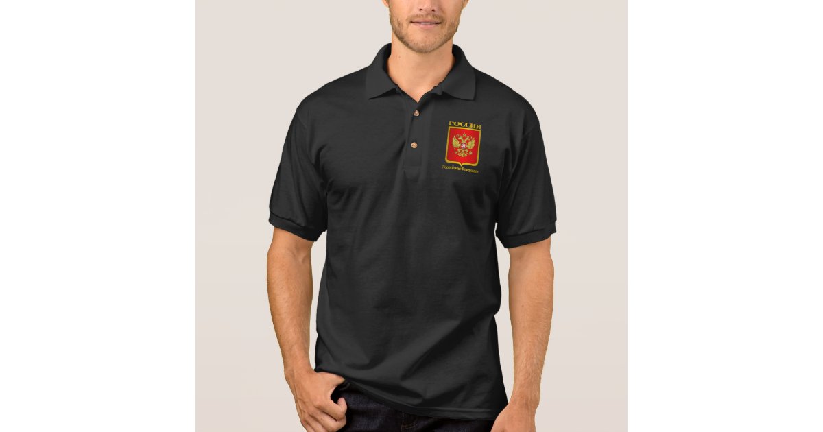 Russian Federation COA Polo Shirt | Zazzle