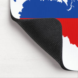 RUSSIAN FEDERATION - RUSSIA/FLAG/MAP/COLORS MOUSE PAD | Zazzle
