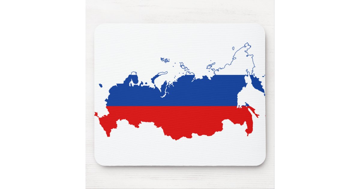 RUSSIAN FEDERATION - RUSSIA/FLAG/MAP/COLORS MOUSE PAD | Zazzle