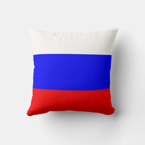 Russian Flag on American MoJo Pillow | Zazzle