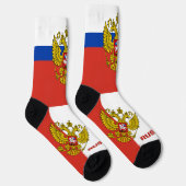 Russian Flag Patriotic, Sustainable Russia Premium Socks | Zazzle