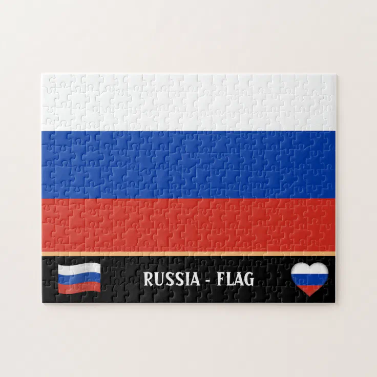 Russian Flag & Russian country / Russia Jigsaw Puzzle | Zazzle