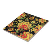 RUSSIAN FOLK ART CERAMIC TILE | Zazzle