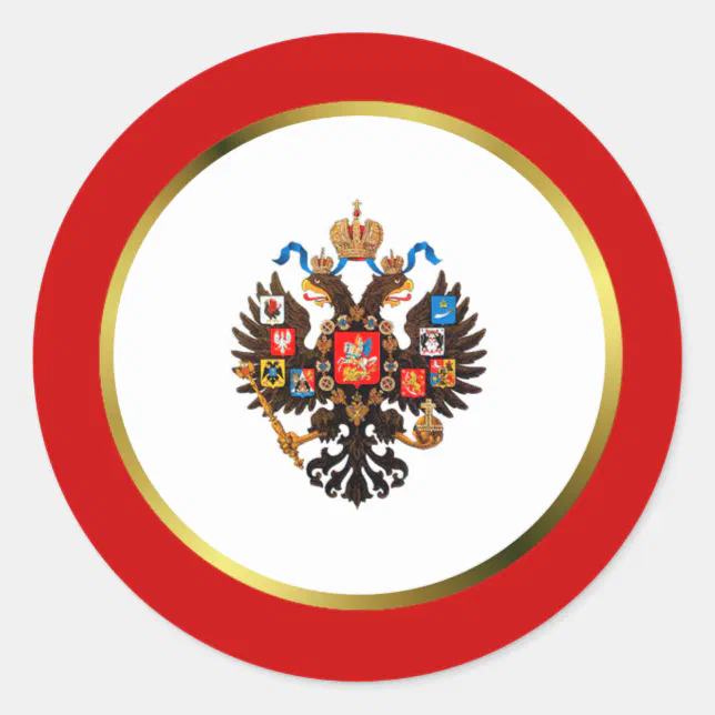 Russian Imperial Crest Stickers | Zazzle