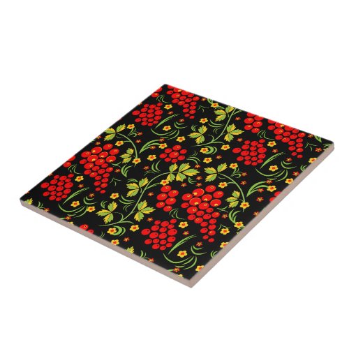 Russian national pattern tile | Zazzle