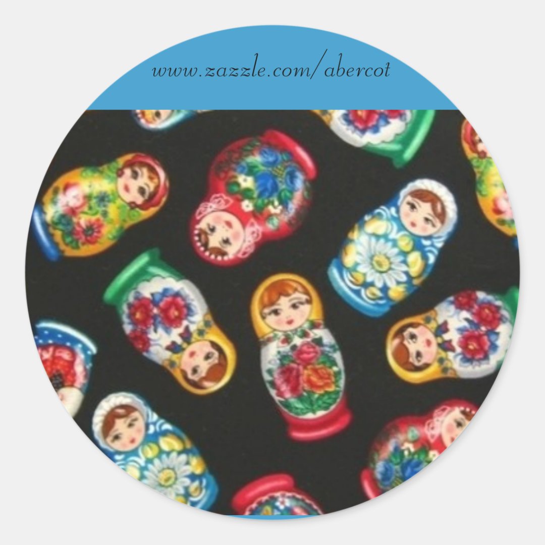 Russian Nesting Dolls Stickers | Zazzle