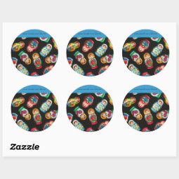 Russian Nesting Dolls Stickers | Zazzle