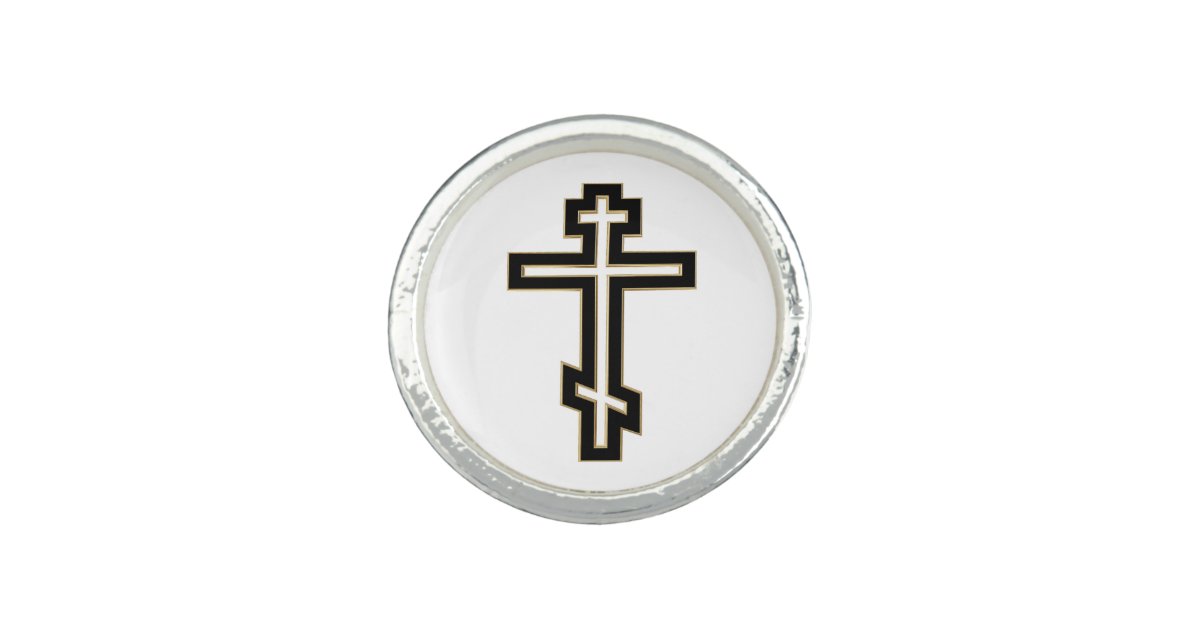 Russian orthodox cross ring | Zazzle