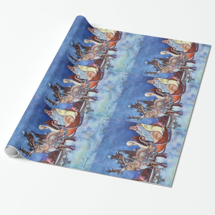 Russian Princess Charles Robinson Illustration Wrapping Paper | Zazzle