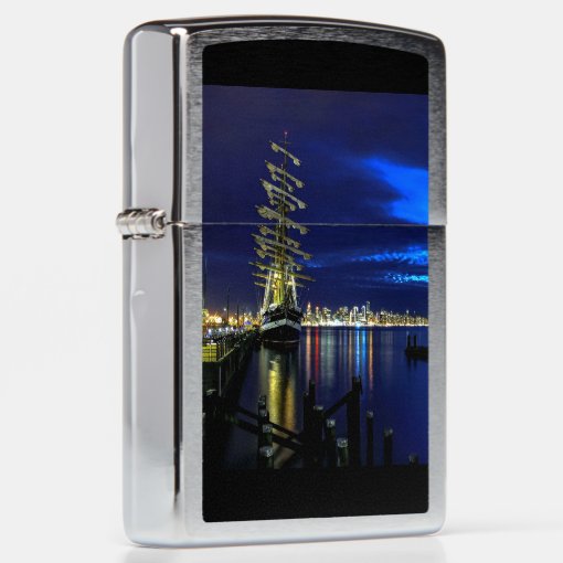 Russian Sailing Ship "Kruzenshtern" Zippo Lighter | Zazzle