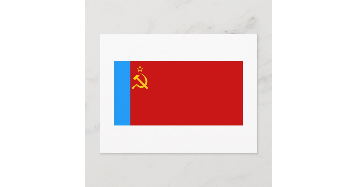 Russian SFSR Flag Postcard | Zazzle