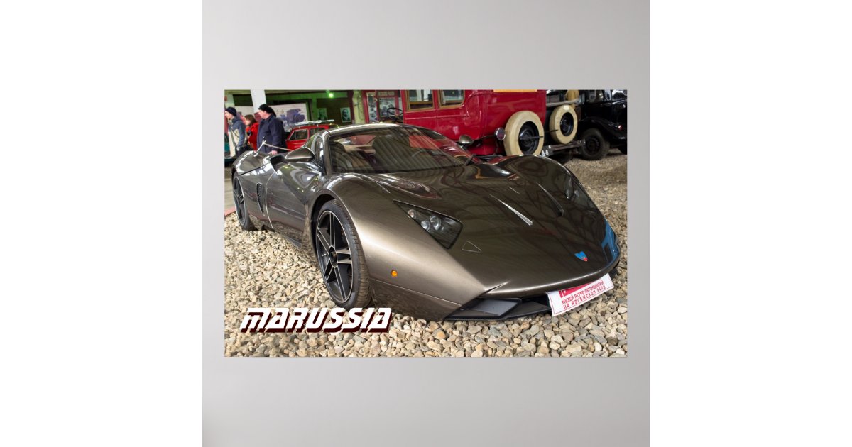 Russian sport car Marussia Poster | Zazzle
