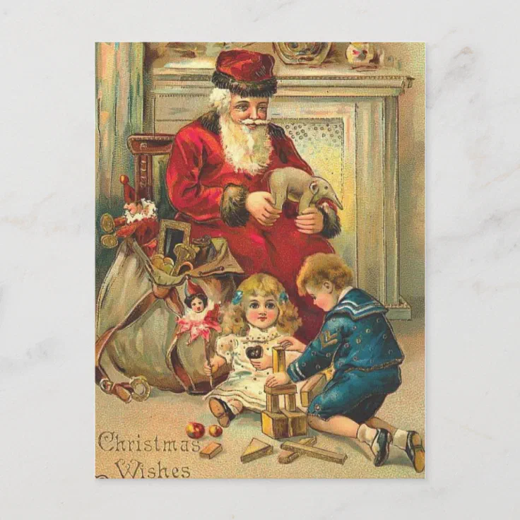Russian Style Santa Christmas Card Toys | Zazzle