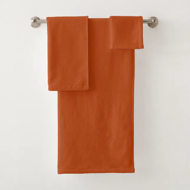 Rust Bath Towel Set | Zazzle