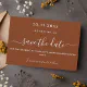 Rust burnt orange wedding save the date | Zazzle