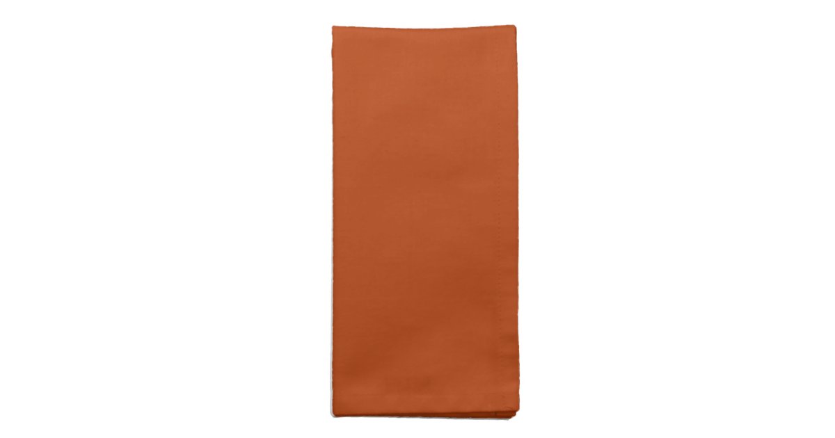 Rust Cloth Napkins | Zazzle