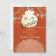 Rust Cute Little Dumpling Baby Shower Invitation | Zazzle