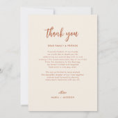 Rust Desert Photo Wedding Thank You Cards | Zazzle