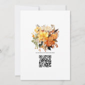 Rust Floral Wedding Invitation | Zazzle