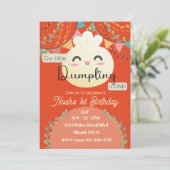 Rust Little Dumpling First Birthday Invitation | Zazzle
