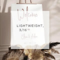 Rust | Modern Handwritten Wedding Welcome Sign | Zazzle