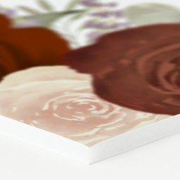 Rust Orange Boho Roses Unplugged Wedding Ceremony Foam Board | Zazzle