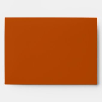 Rust Orange Modern Minimal Script Return Address Envelope | Zazzle