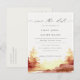 Rust Orange Yellow Fall Trees Save the Date Card | Zazzle