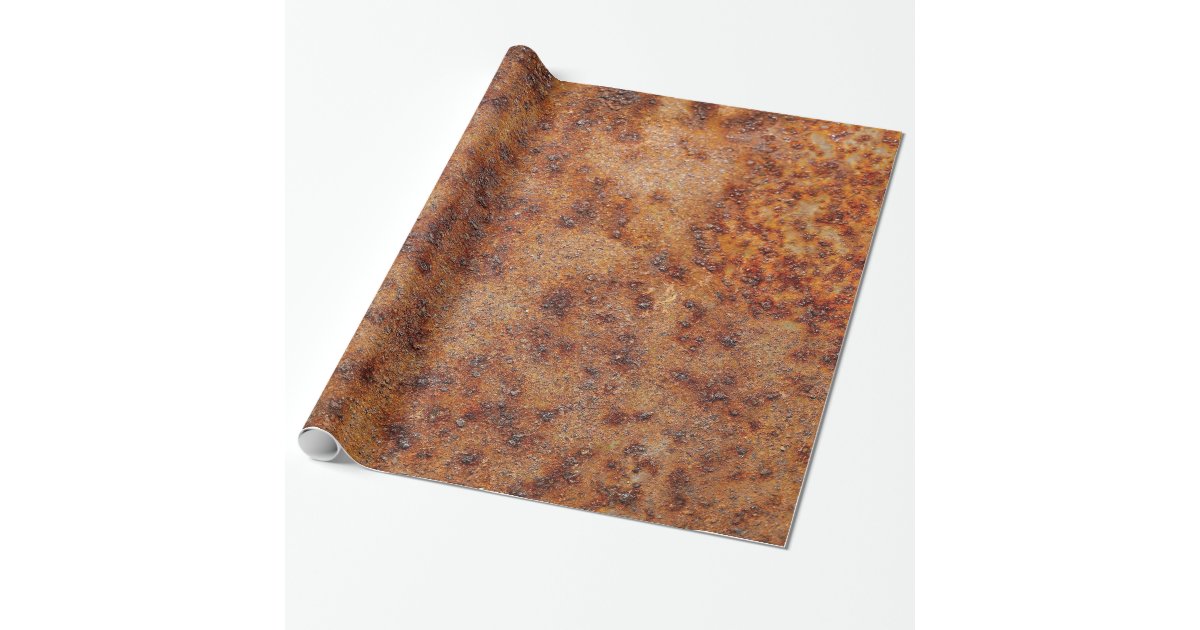 Rust texture wrapping paper. wrapping paper | Zazzle