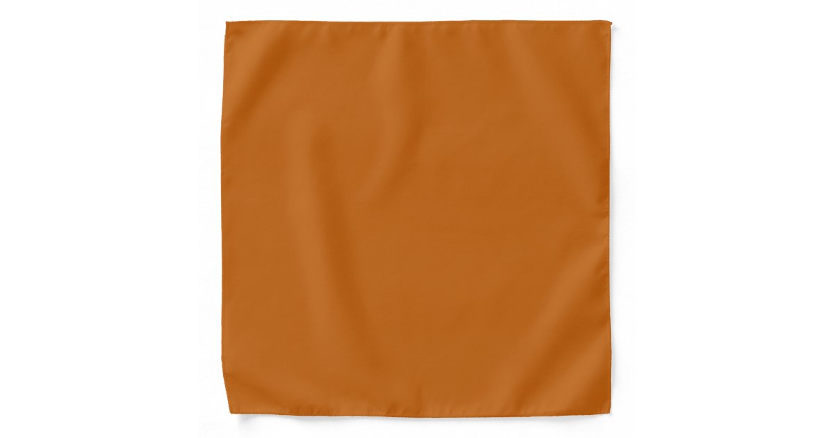 Rusted Burnt Orange Bandana | Zazzle