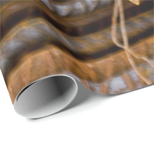 Rusted Metal Rebar Rods Wrapping Paper | Zazzle