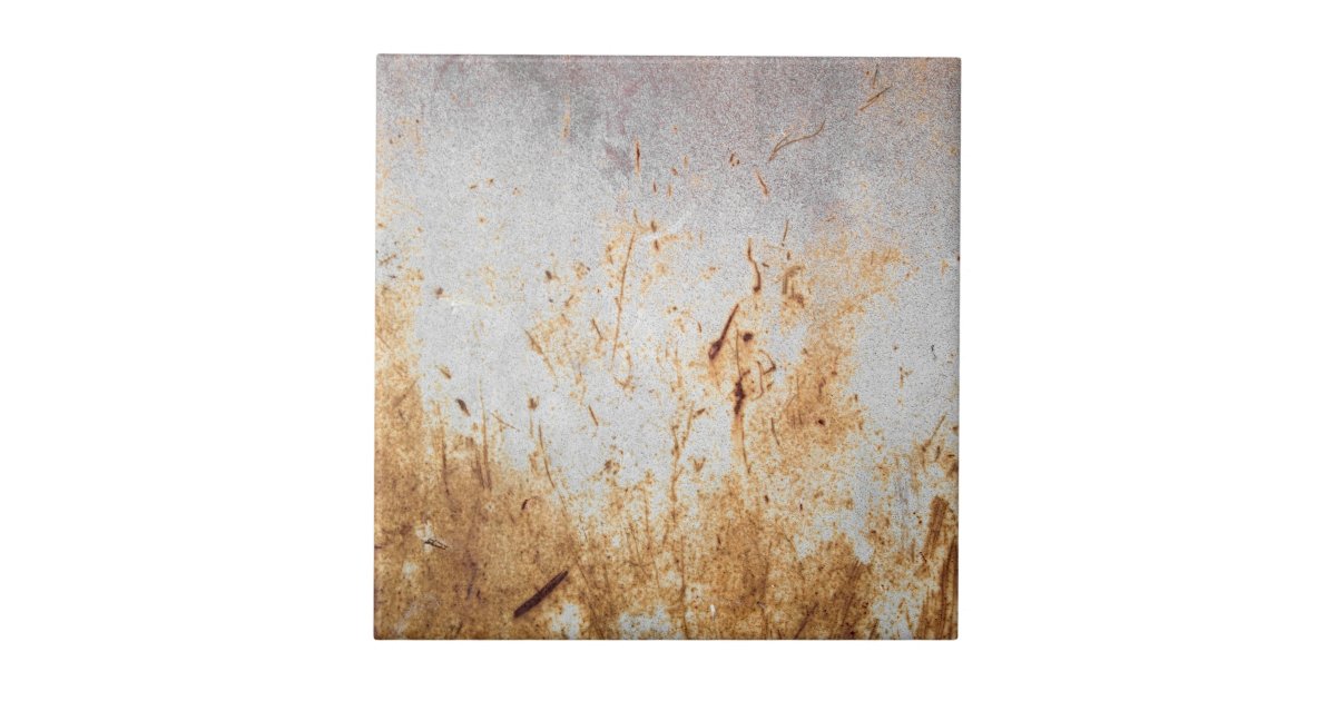 Rusted Rusty Metal Tile | Zazzle