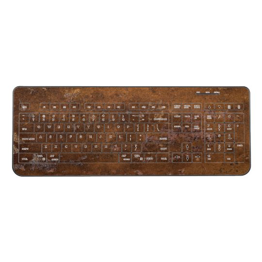 Rusted Wireless Keyboard | Zazzle.com