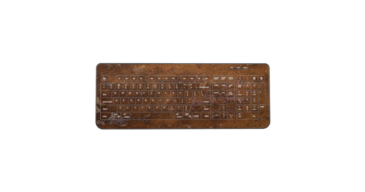 Rusted Wireless Keyboard | Zazzle