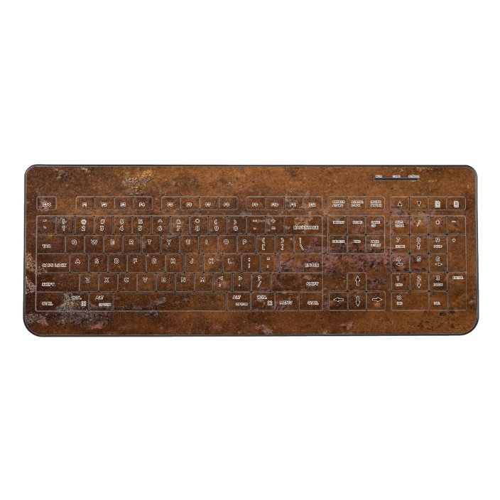 Rusted Wireless Keyboard | Zazzle.com