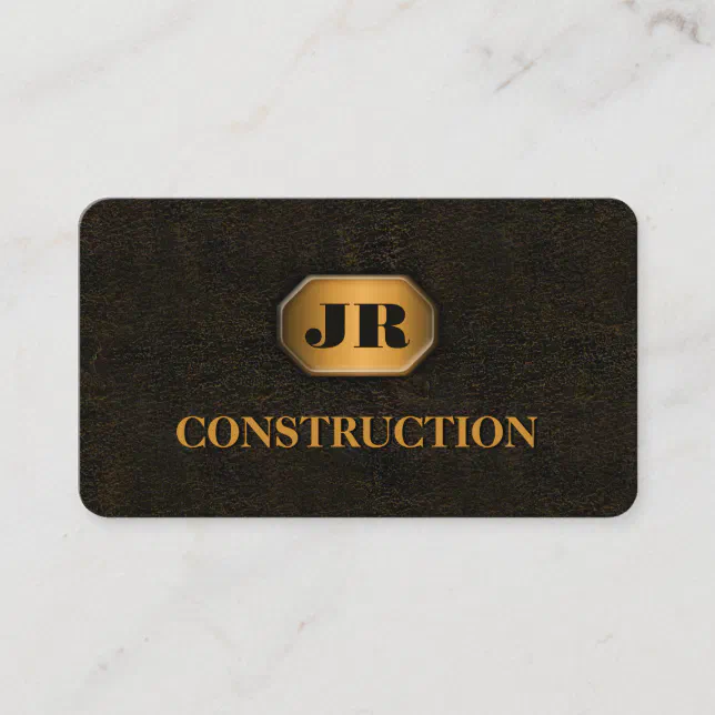 Rusted Wrought Iron Metal Steel Construction Business Card | Zazzle