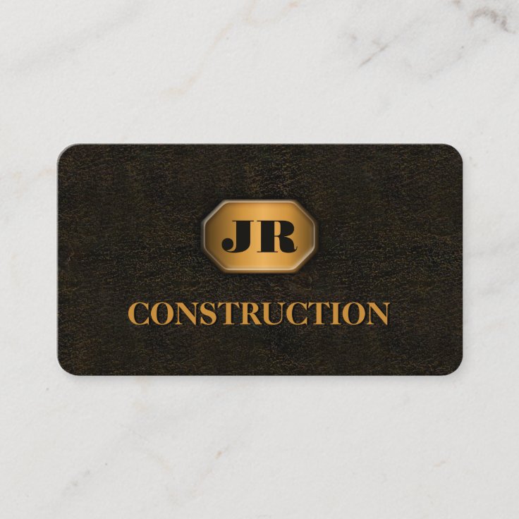 Rusted Wrought Iron Metal Steel Construction Business Card | Zazzle