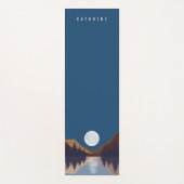 Rustic Abstract Landscape Forest Moon Reflection Yoga Mat | Zazzle