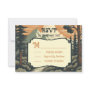 Rustic Adventure Mountain Forest Wedding RSVP Invitation | Zazzle